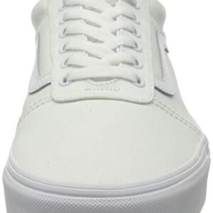 Vans Men's Ward Sneaker, Canvas White White, 10.5