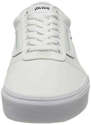 Vans Men's Ward Sneaker, Canvas White White, 10.5