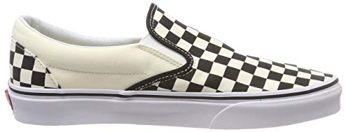 Vans Unisex Adults' Classic Slip On, Black/Off White Check, 7 UK