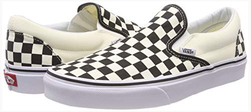 Vans Unisex Adults' Classic Slip On, Black/Off White Check, 7 UK