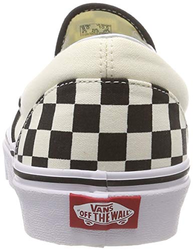 Vans Unisex Adults' Classic Slip On, Black/Off White Check, 7 UK