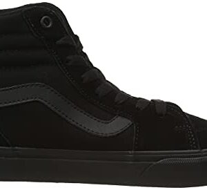 Vans Men's Hi-Top Trainers Sneaker, Suede Canvas Black Black, 10.5