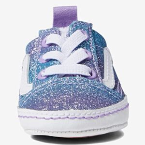 Vans, Old Skool Infant Crib Sneakers (Ombre Glitter - Multi/True White, 3)