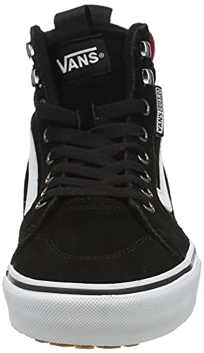 Vans Men's Hi-Top Trainers Sneaker, Suede Black Red Plaid, 12