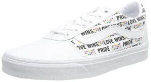 vans unisex ward pride platform sneaker – white 9