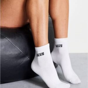 Vans, Women's Half Crew Socks, 3 Pair Pack | 6.5-10, Assorted (Black/Grey/White)