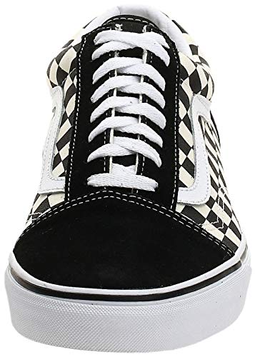 Vans Unisex Old Skool Classic Skate Shoes, (Primary Checkered) Black/White, 13.5 Women/12 Men