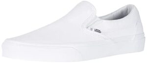 vans classic slip-on, true white size 6.5 women/5 men