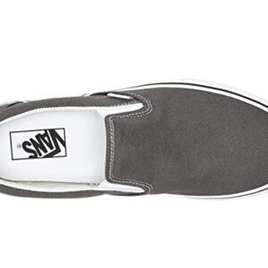 Vans Men's Classic Slip-On Core, Charcoal/White, Size 10.5