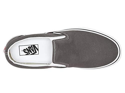 Vans Men's Classic Slip-On Core, Charcoal/White, Size 10.5