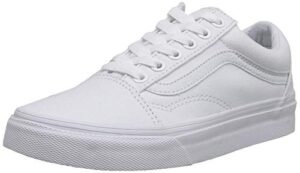 vans old skool trainers (12 m us women / 10.5 m us men, true white)