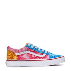 Vans Old Skool Youth (ABO) (TIE DYE Block) Multi/True White Size : 6