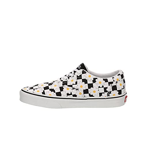 Vans Unisex Doheny Canvas Low Platform Sneaker - Flower Checkerboard Multicolor 8.5