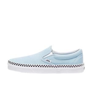 vans u classic slip-on (check foxing) cool blue/white vn0a38f7vls 7.5