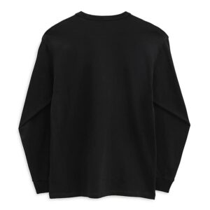 Vans Men's Long Sleeve Tee, (OTW) Black/White, Size X-Large