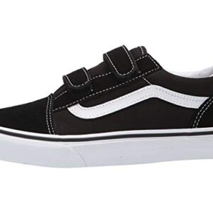 Vans Junior's Old Skool V, Black/True White, Size 6 Big Kid