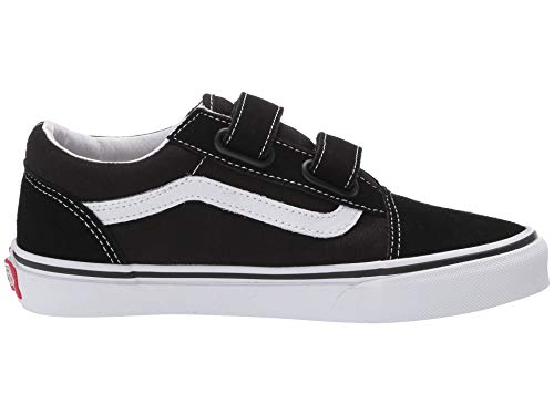 Vans Junior's Old Skool V, Black/True White, Size 6 Big Kid