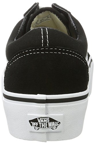 Vans Women's Old Skool Platform Trainers, (Black/White Y28), 8.5 UK 42.5 EU