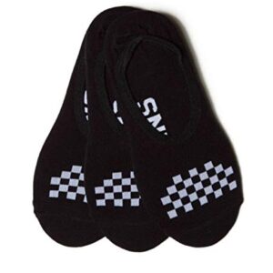 Vans - Canoodle Super No-Show Socks - 3 Pair Pack, Black/White (7-10)