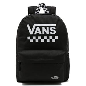 vans women’s casual, black-white checkerboard, one size