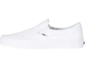 vans, classic slip-on sneakers (true white, 10.5 men/12 women)