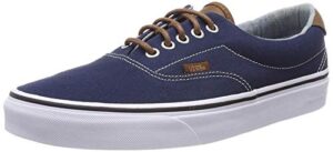 vans men’s low-top sneakers, dress blues/acid denim, 11.5 women/10 men