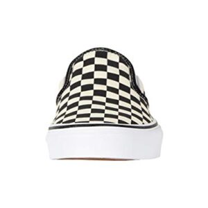 Vans womens Classic Slip On Trainers, Black/Off White, 8.5 Women/7 Men