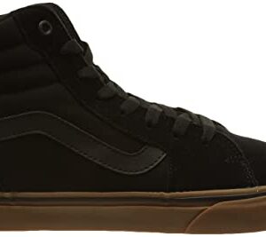 Vans Men's Sneaker, Suede Canvas Black Gum, 12