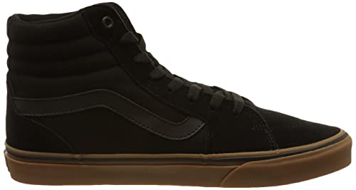 Vans Men's Sneaker, Suede Canvas Black Gum, 12