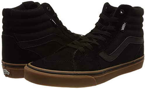 Vans Men's Sneaker, Suede Canvas Black Gum, 12