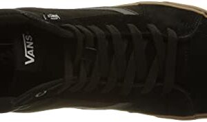 Vans Men's Sneaker, Suede Canvas Black Gum, 12