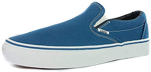 Vans Unisex Classic Slip-On(tm) Core Classics Navy Sneaker Men's 8.5, Women's 10 Medium