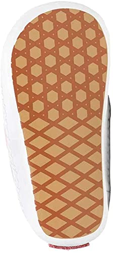 Vans, Infant Slip-On V Crib Sneakers (2, Pink/True White Checkerboard)