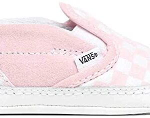 Vans, Infant Slip-On V Crib Sneakers (2, Pink/True White Checkerboard)