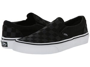 vans slip-on(tm) core classics (11.5 b(m) us women / 10 d(m) us men, (checkered) black/black)