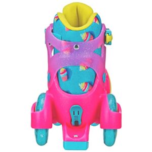 Roller Derby Fun Roll Adjustable Roller Skates for Beginners, Boys & Girls