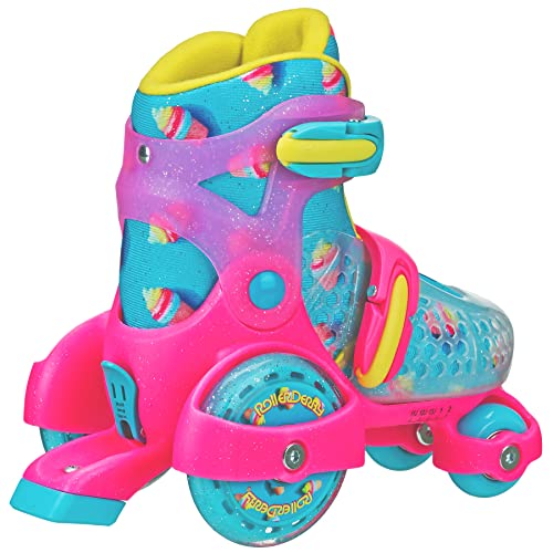 Roller Derby Fun Roll Adjustable Roller Skates for Beginners, Boys & Girls