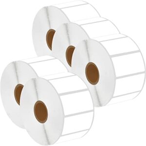 kcmytoner 5 rolls compatible for brother rds05u1 2 1 tapes 2″ x 1 1/64″ white die cut paper labels file folder labels use for td-2020 td-2120n td-2130n td-4000 td-4100n printers, 1500 lables/roll