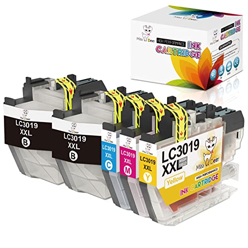 Miss Deer LC3019 XXL Compatible Ink Cartridge(Upgraded Version) Replacement for Brother LC3019 LC3017 XXL LC3017 Work with Brother MFC-J5330DW MFC-J6730DW MFC-J6930DW MFC-J6530DW MFC-J5335DW