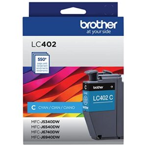 brother genuine lc402c standard yield cyan ink cartridge