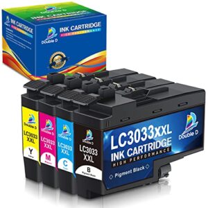 double d compatible lc3033 ink cartridges replacement for brother lc3033 3033 lc3033xxl 3033xxl lc3035 3035 work for mfc-j995dw mfc-j995dwxl mfc-j815dw mfc-j805dw mfc-j805dwxl printer (4 pack)