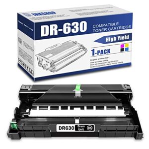 dr630 compatible dr630 black drum unit replacement for brother dr630 hl-l2300d hl-l2305w mfc-l2680w mfc-l2685dw dcp-l2520dw dcp-l2540dw toner.(1 pack)