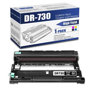 dr730 compatible dr-730 black drum unit replacement for brother dr-730 dcp-l2550dw mfc-l2710dw hl-l2350dw hl-l2370dw hl-l2390dw toner.(1 pack)