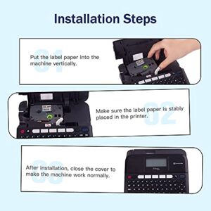 ISTAR Compatible Label Tape Replacement for Brother P-Touch TZe-241 TZe241 TZ-241 to use with Label Maker PTD400 PT-D450 PTD600 PTD400AD, 0.71 Inch (18mm) x 26.2 Feet (8m), Black on White, 4-Pack