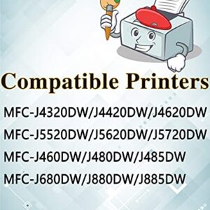 MM MUCH & MORE Compatible Ink Cartridge Replacement for Brother LC203XL LC-203XL LC203 XL for MFC-J480DW MFC-J880DW MFC-J4420DW MFC-J680DW MFC-J885DW Printer (5-Pack, 2 Black, Cyan, Magenta, Yellow)