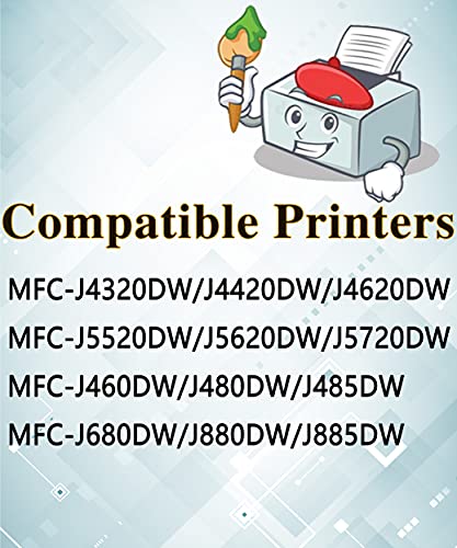 MM MUCH & MORE Compatible Ink Cartridge Replacement for Brother LC203XL LC-203XL LC203 XL for MFC-J480DW MFC-J880DW MFC-J4420DW MFC-J680DW MFC-J885DW Printer (5-Pack, 2 Black, Cyan, Magenta, Yellow)