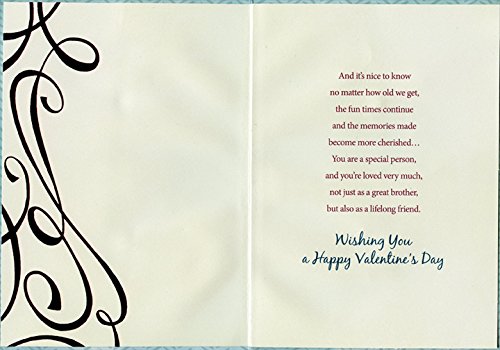 Designer Greetings Tire Swing Hand Crafted: Brother Premium Keepsake Valentine's Day Card