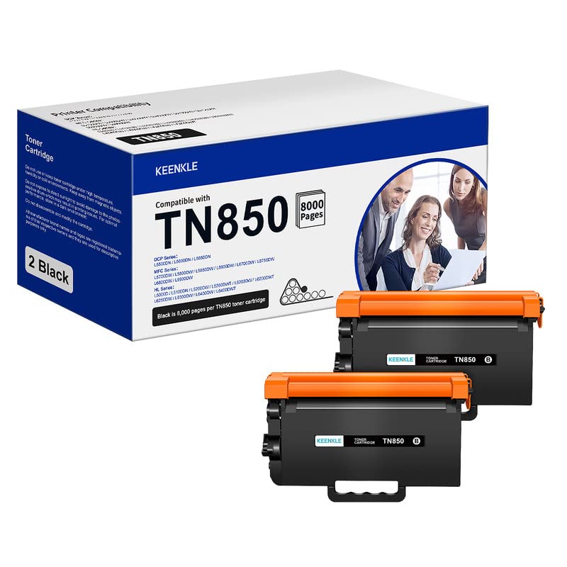 KEENKLE TN850 TN 850 TN-850 High Yield Toner Cartridge Compatible Replacement for Brother TN850 TN 850 TN820 TN-820 for MFC-L5900DW L6750DW L6900DW L5700DW L5850DW