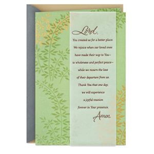 hallmark dayspring religious sympathy card (better place) (5rza1033)