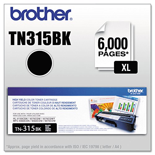 Brother TN315BK Toner Cartridge (Black, 1-Pack)